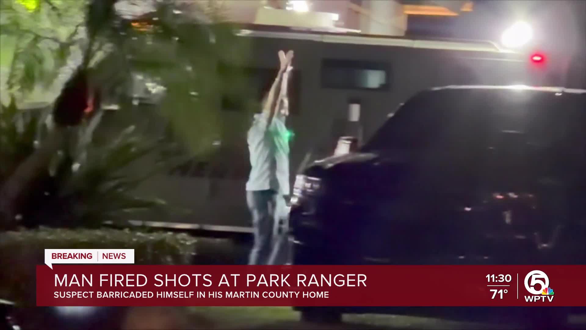 Man fires shots at park ranger, barricades in home for hours