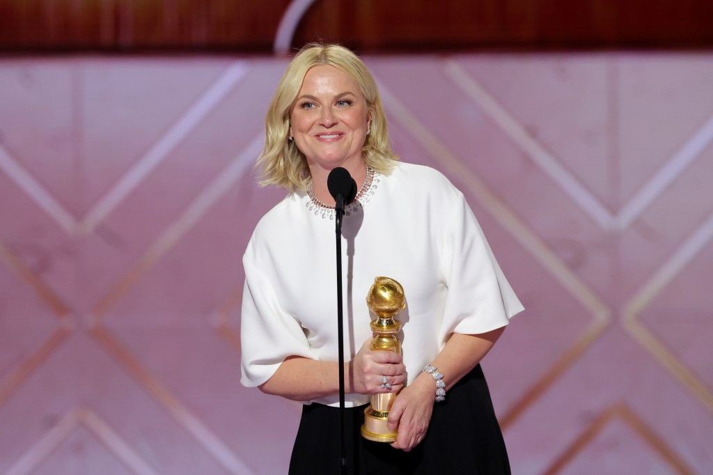 Amy Poehler jokingly trashes NPR as she wins Golden Globe's first ...