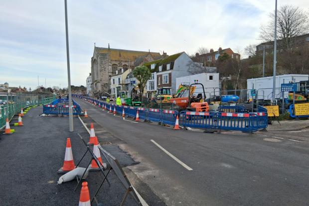Quayside improvements take shape as work resumes
