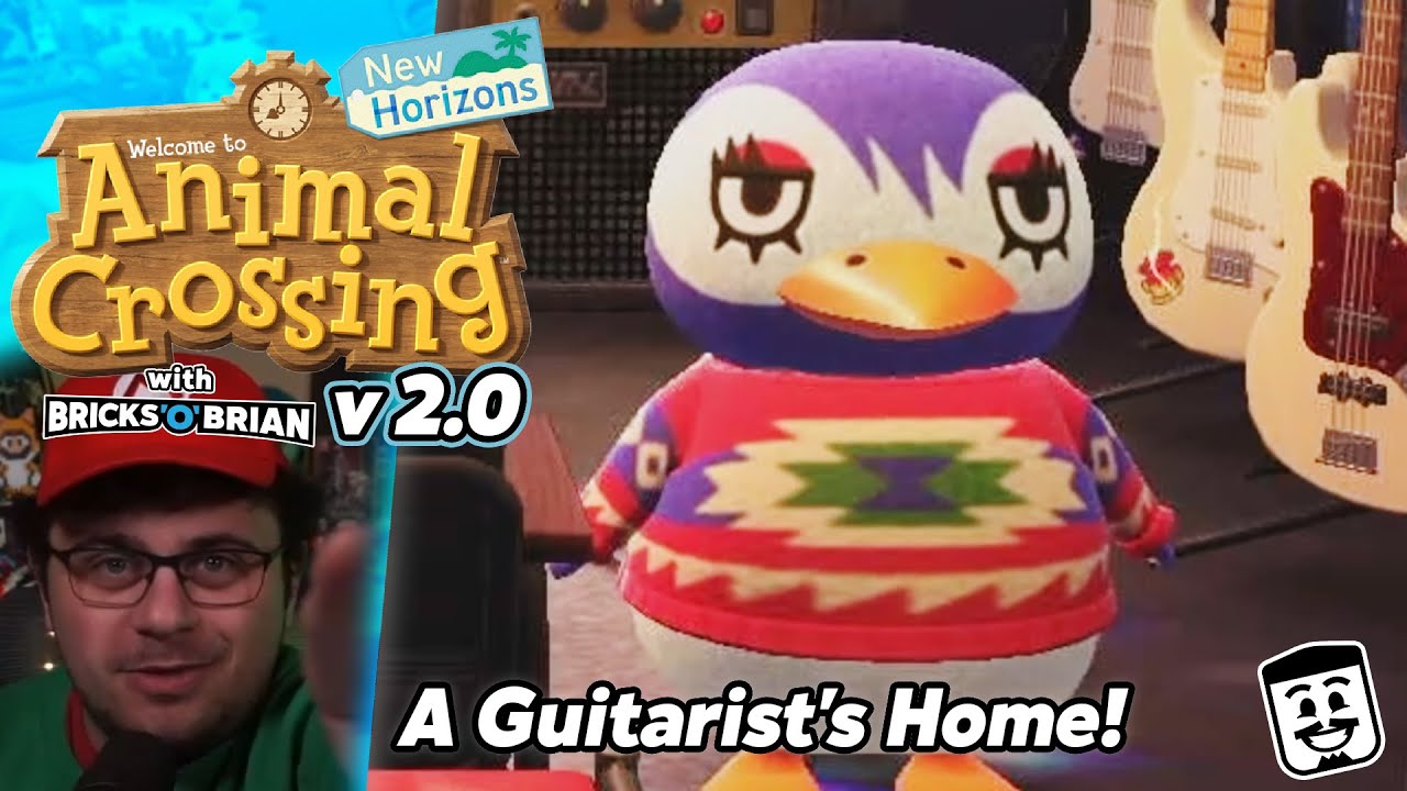 A guitarist's home! - Animal Crossing New Horizons playthrough