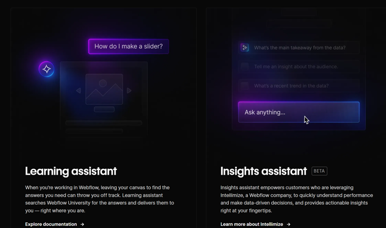 Webflow website builder