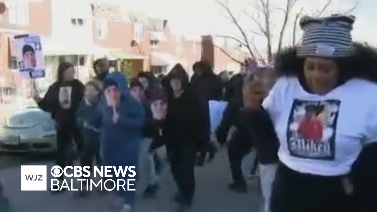 Baltimore community holds walk and vigil for 14-year-old homicide victim