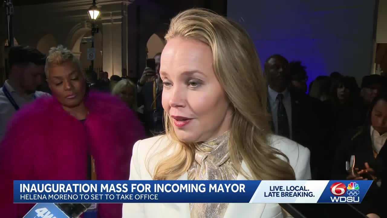 Hundreds of people pack inauguration mass, uplifting New Orleans mayor ...