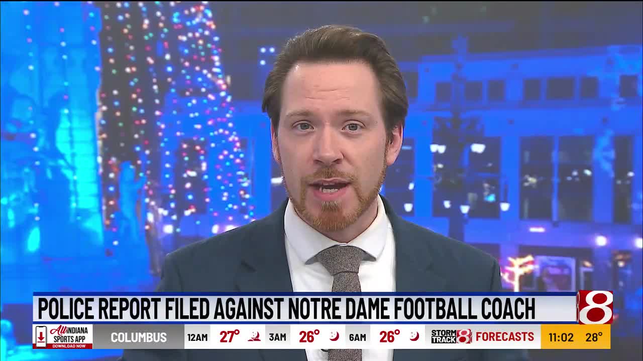 Police report filed against Notre Dame football coach Marcus Freeman