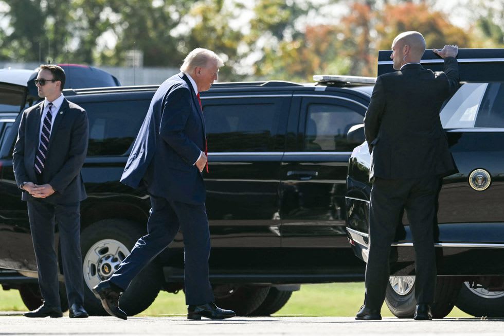Donald Trump's motorcade makes emergency detour after 'suspicious ...