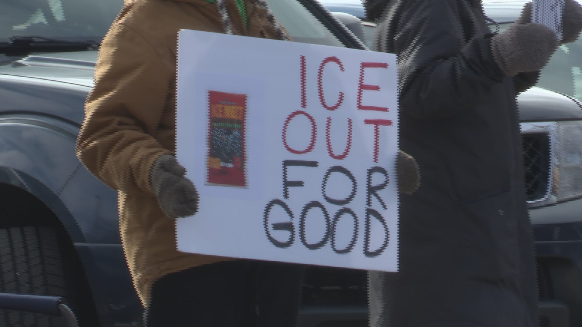 Crowds turn out in Moline for 'ICE Out For Good' protest
