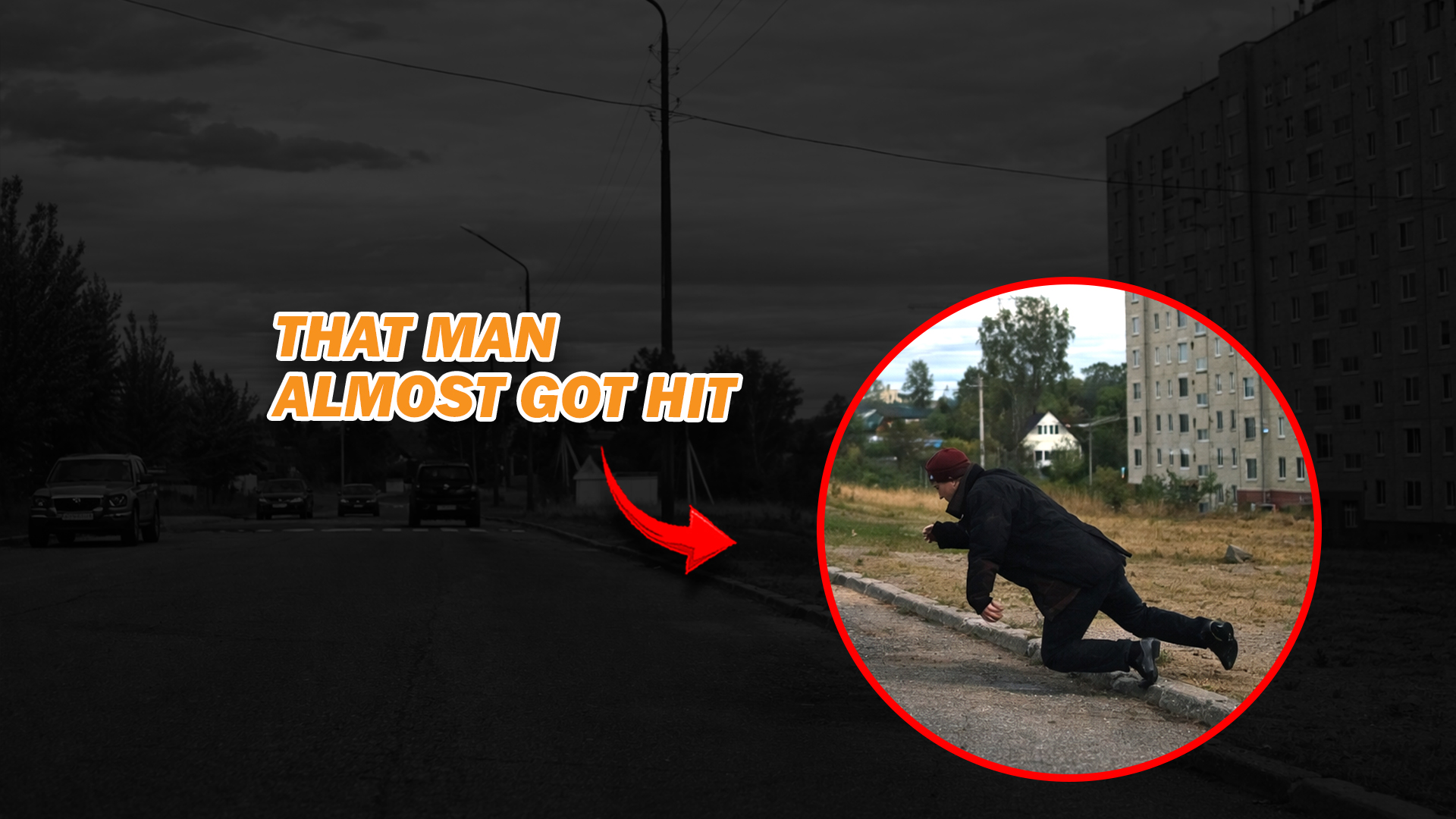 Pedestrian Not Paying Attention Almost Hit