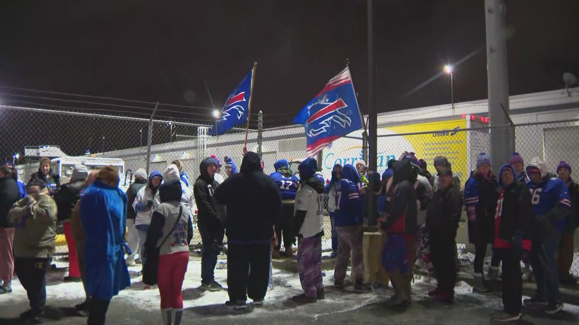 Bills Mafia flies back to Western New York after wild card win