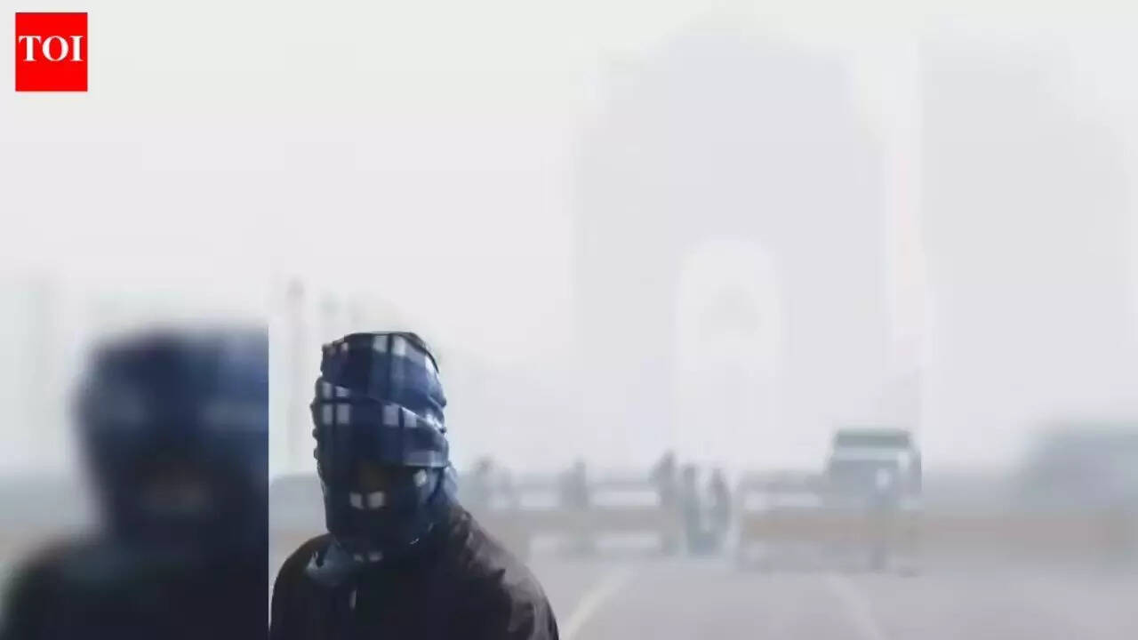 Cold wave grips Delhi: Temperatures dip to 2.9°C, AQI stays in poor ...