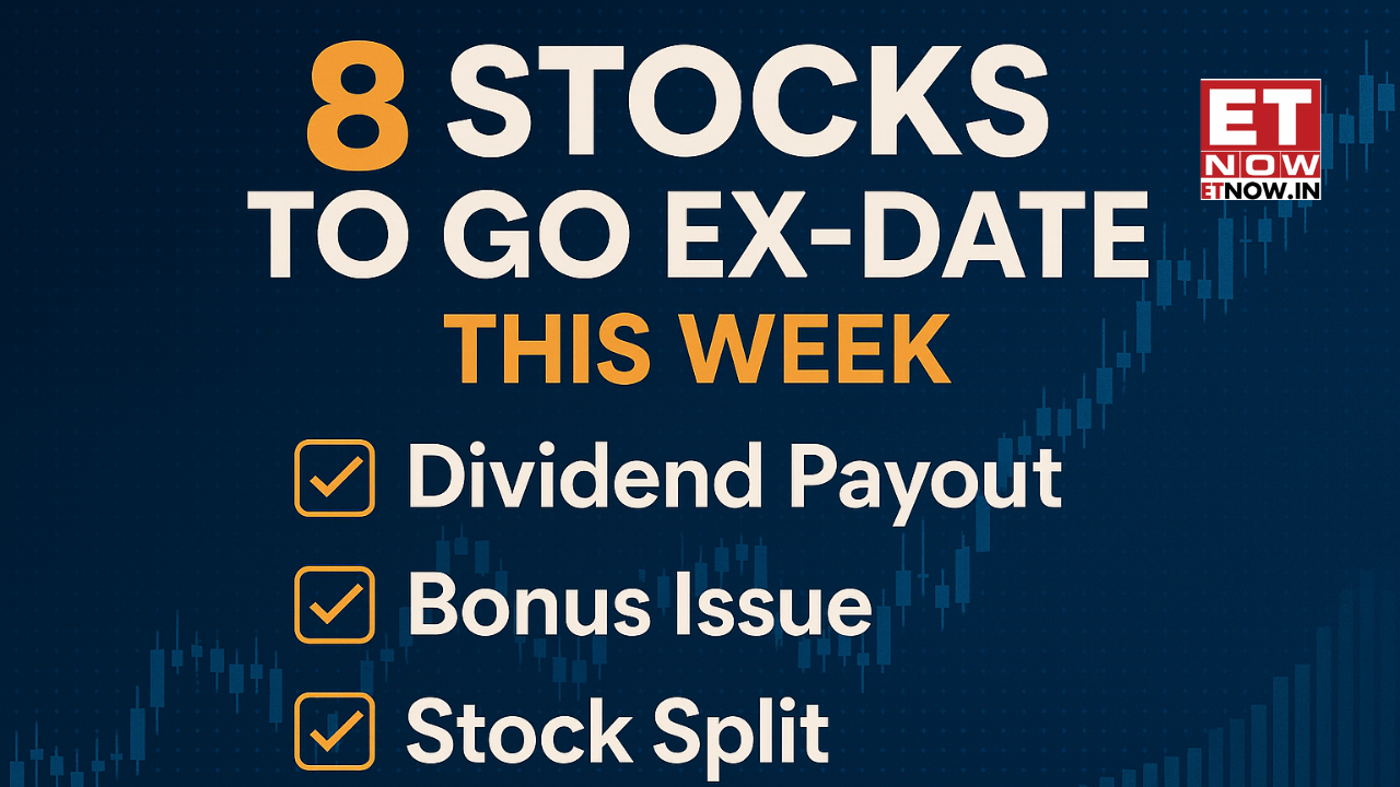 Rs 37 dividend payout, bonus issue, stock split: 8 stocks to go ex-date ...