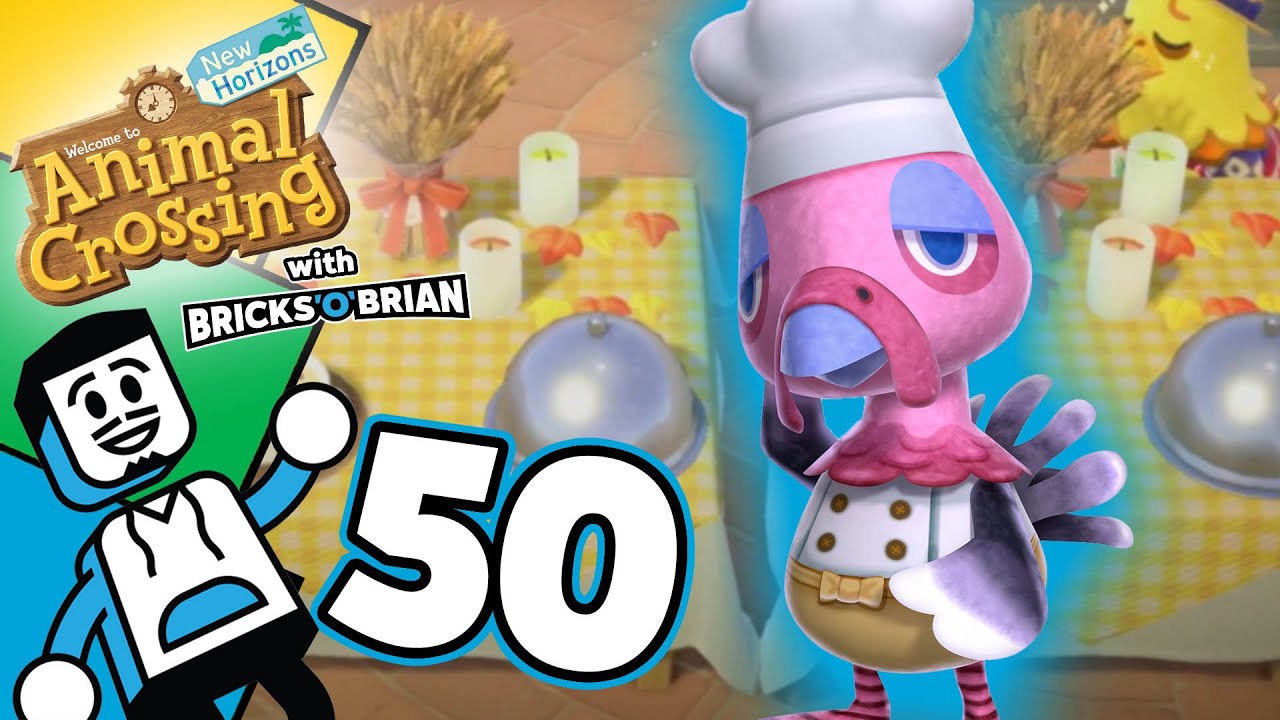 Franklin's feast! - Animal Crossing New Horizons with Bricks 'O' Brin