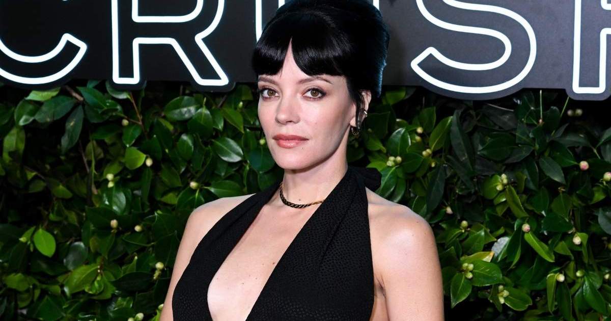 Lily Allen's bold backless dress comes with daring neckline
