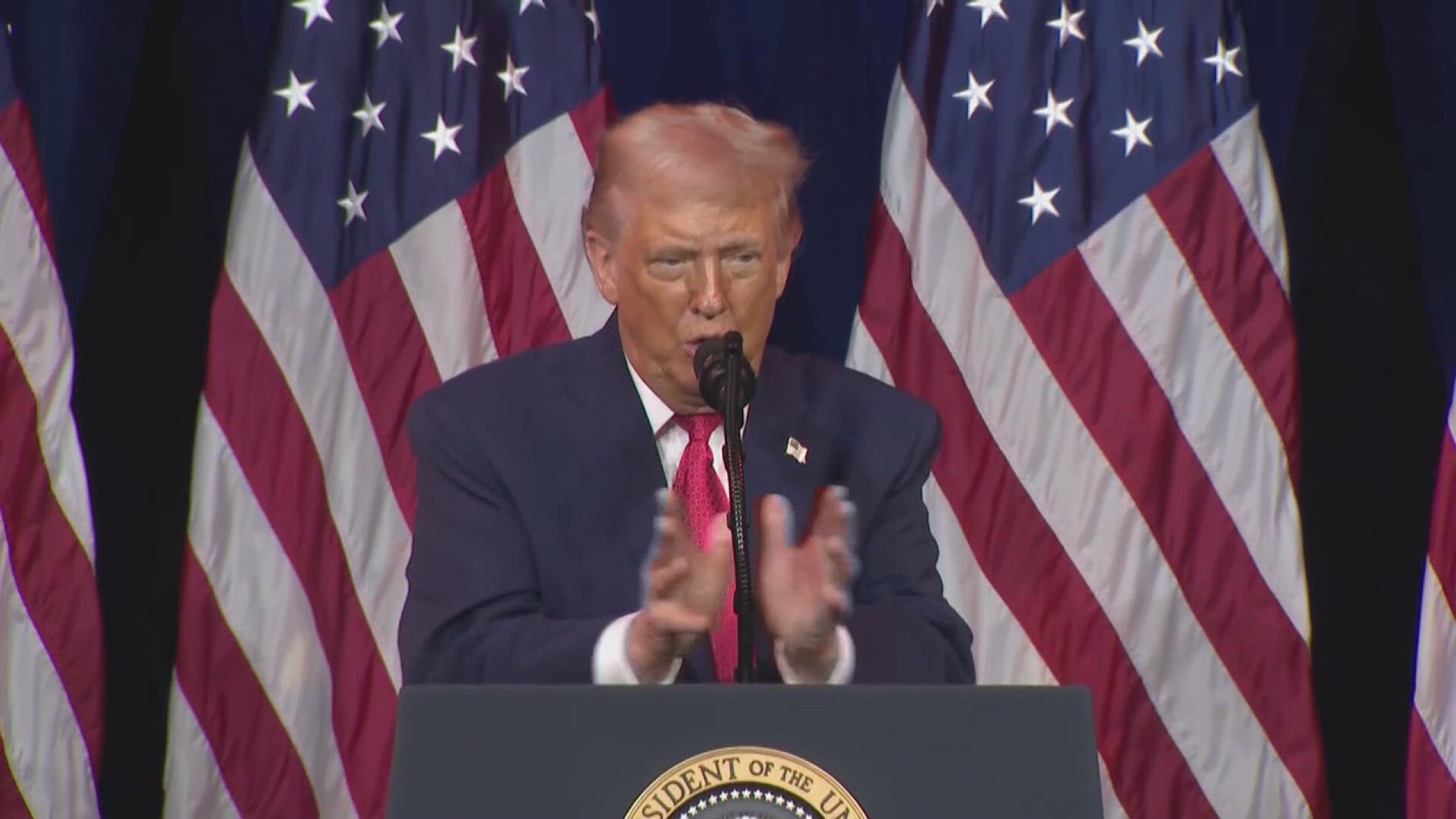 President Trump weighs series of military options in Iran