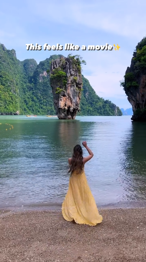 This feels like a movie dreamy island scenery by the sea