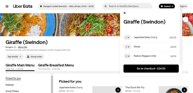 Giraffe restaurants menu with prices [updated 2026]