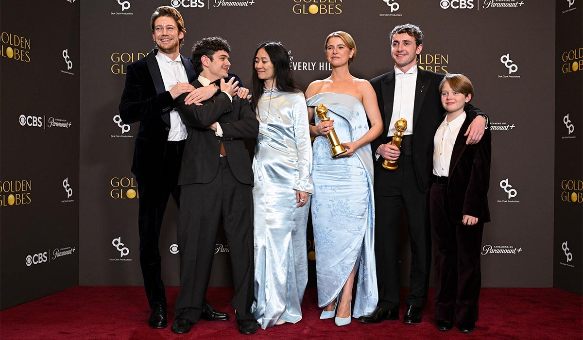 Jessie Buckley's baby sweetly interrupts Oscars interview