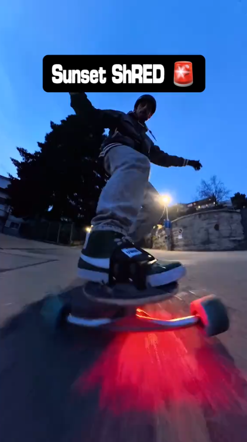 Sunset shred freebord speed mode