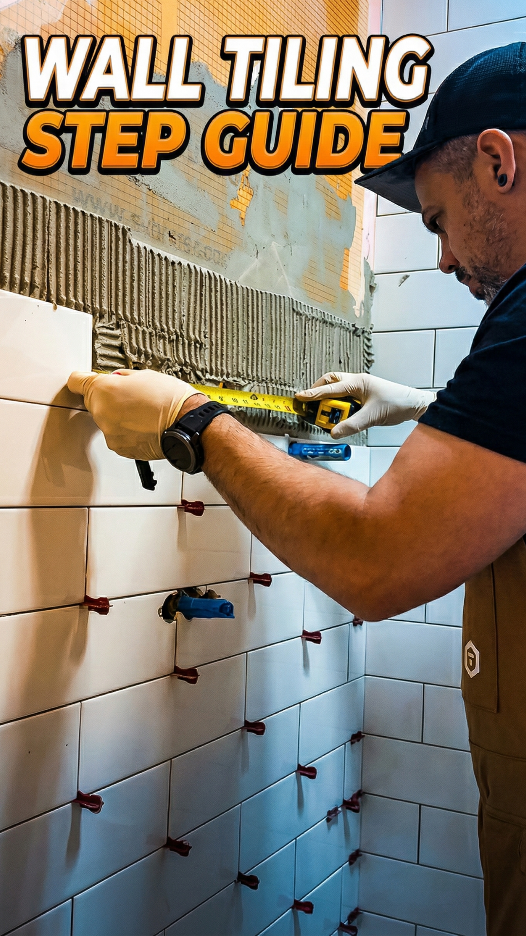 Tiling the wall from start to finish