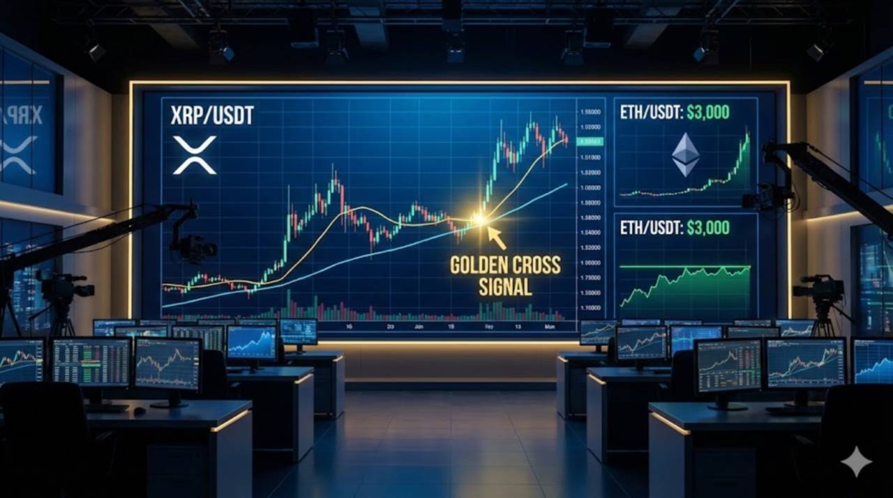 리플 XRP 골든크로스 신호 포착과 이더리움 3000달러 안착, 암호화폐 시장 반전 서막인가