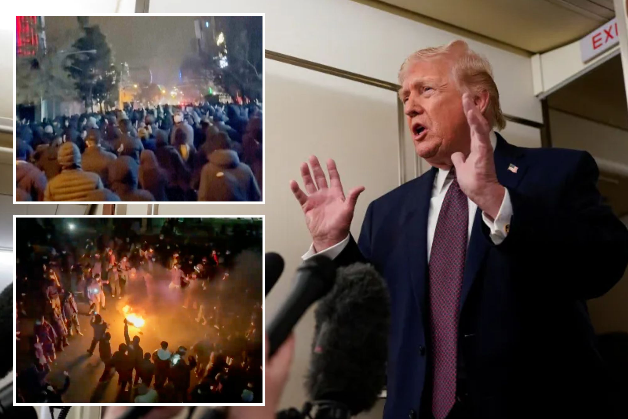 Trump says US may have to 'act' before meeting to negotiate with Iran