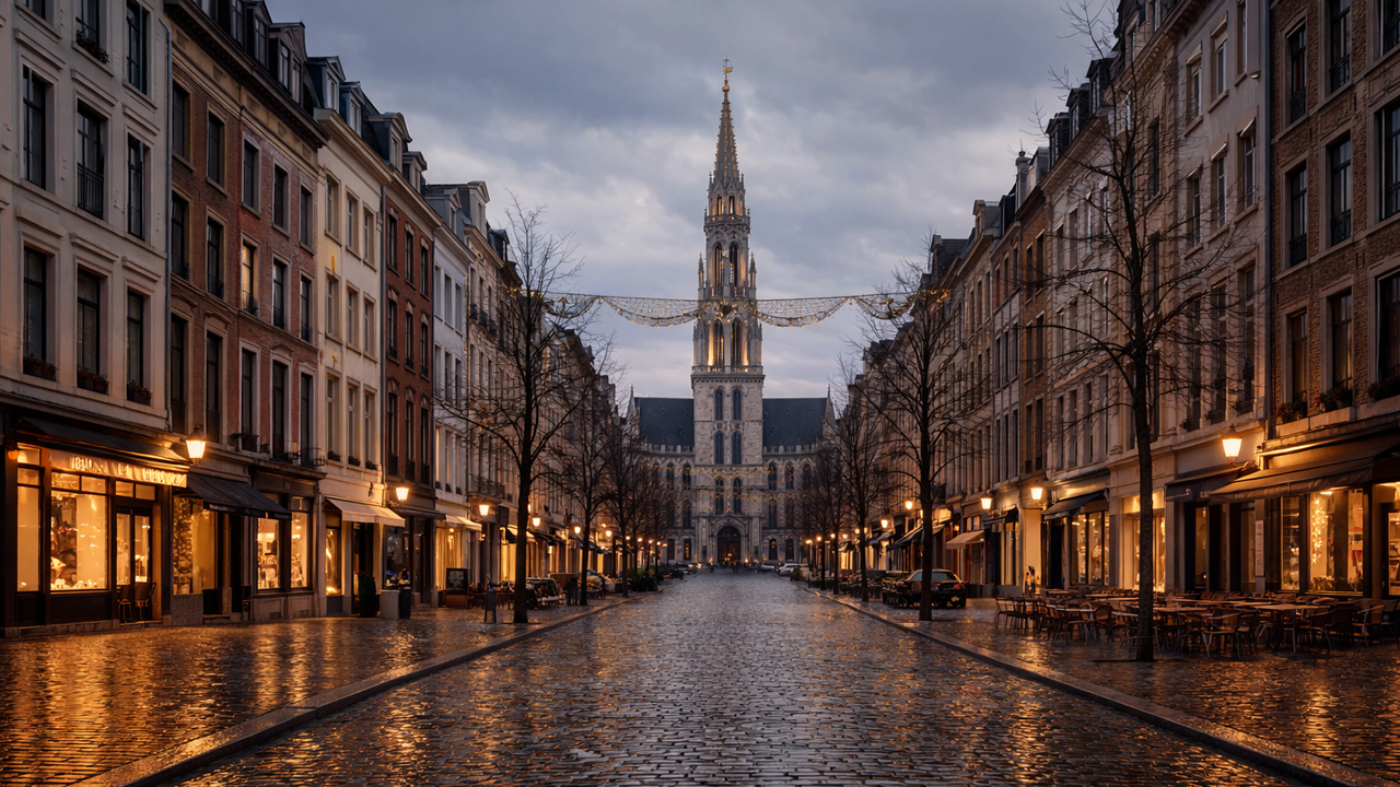 Une soirée paisible et inattendue à Bruxelles