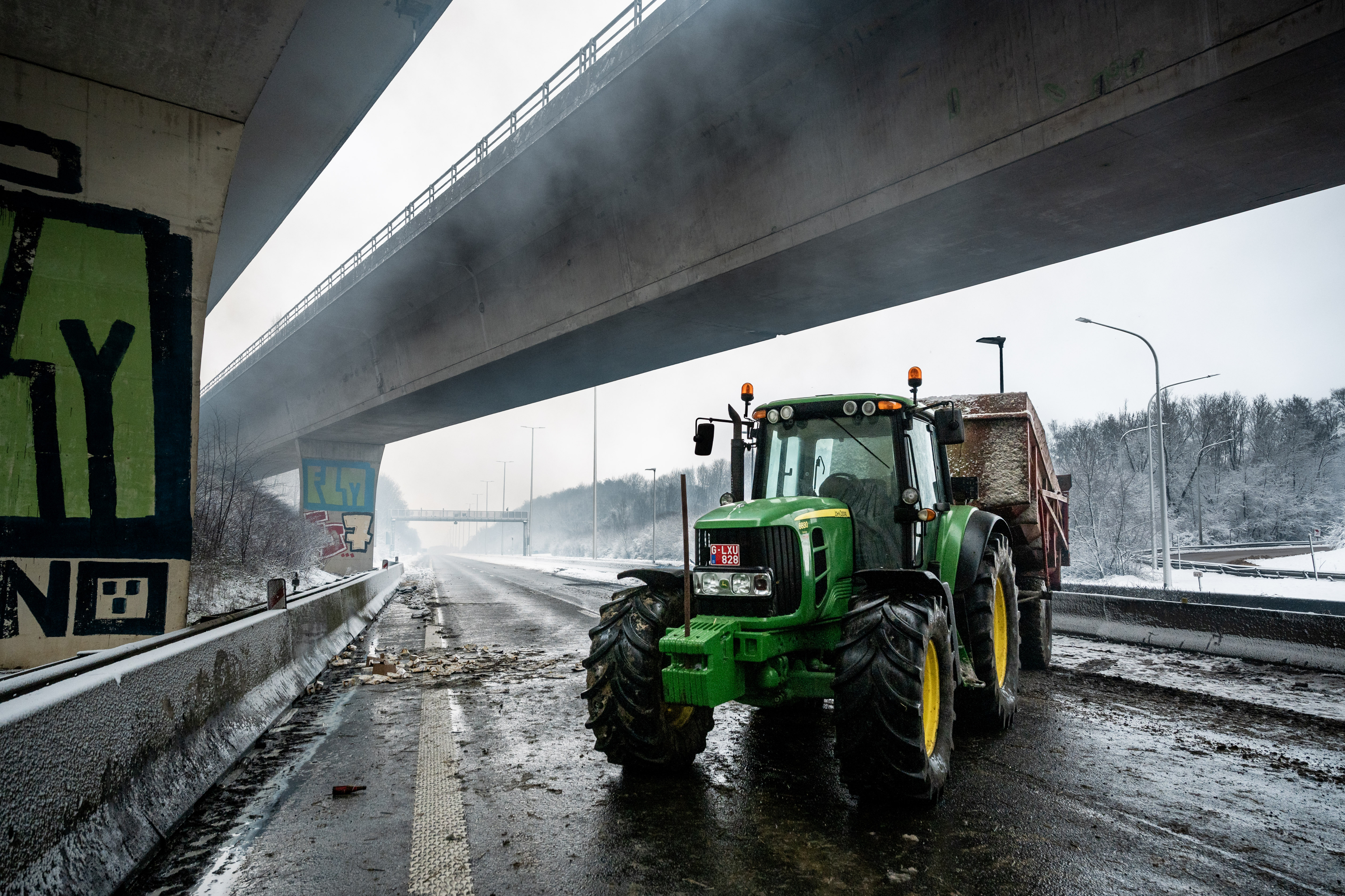 Mercosur - Wegversperringen in Courrière zijn opgeheven, maar E411 ...