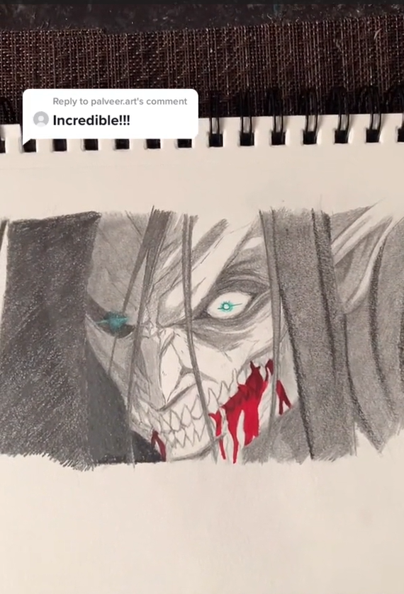 Eren Yeager titan form artwork illustration from Attack on Titan