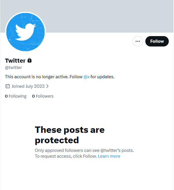 Account suspended: X shelves iconic @twitter handle