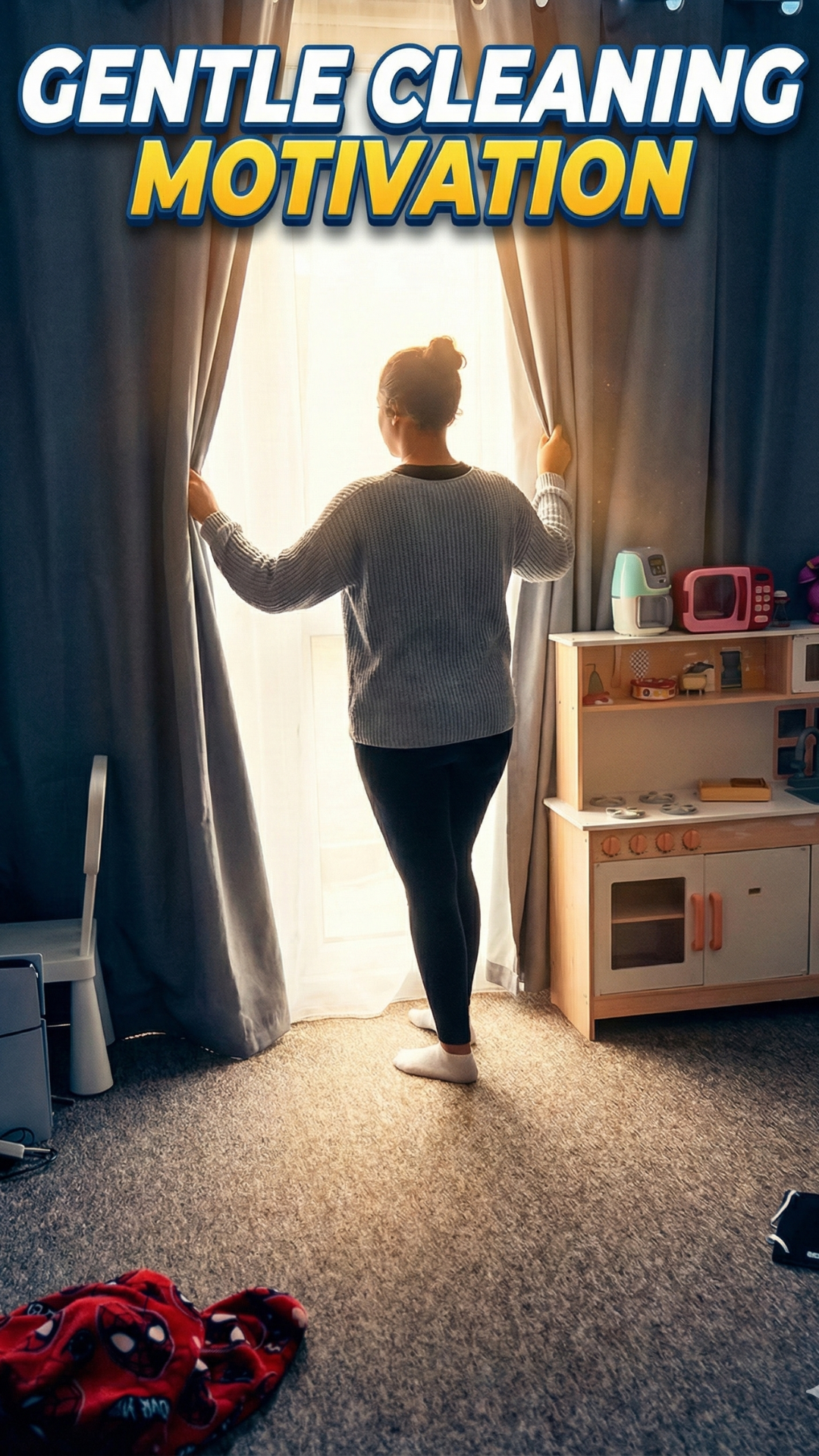 A calm and productive cleaning session