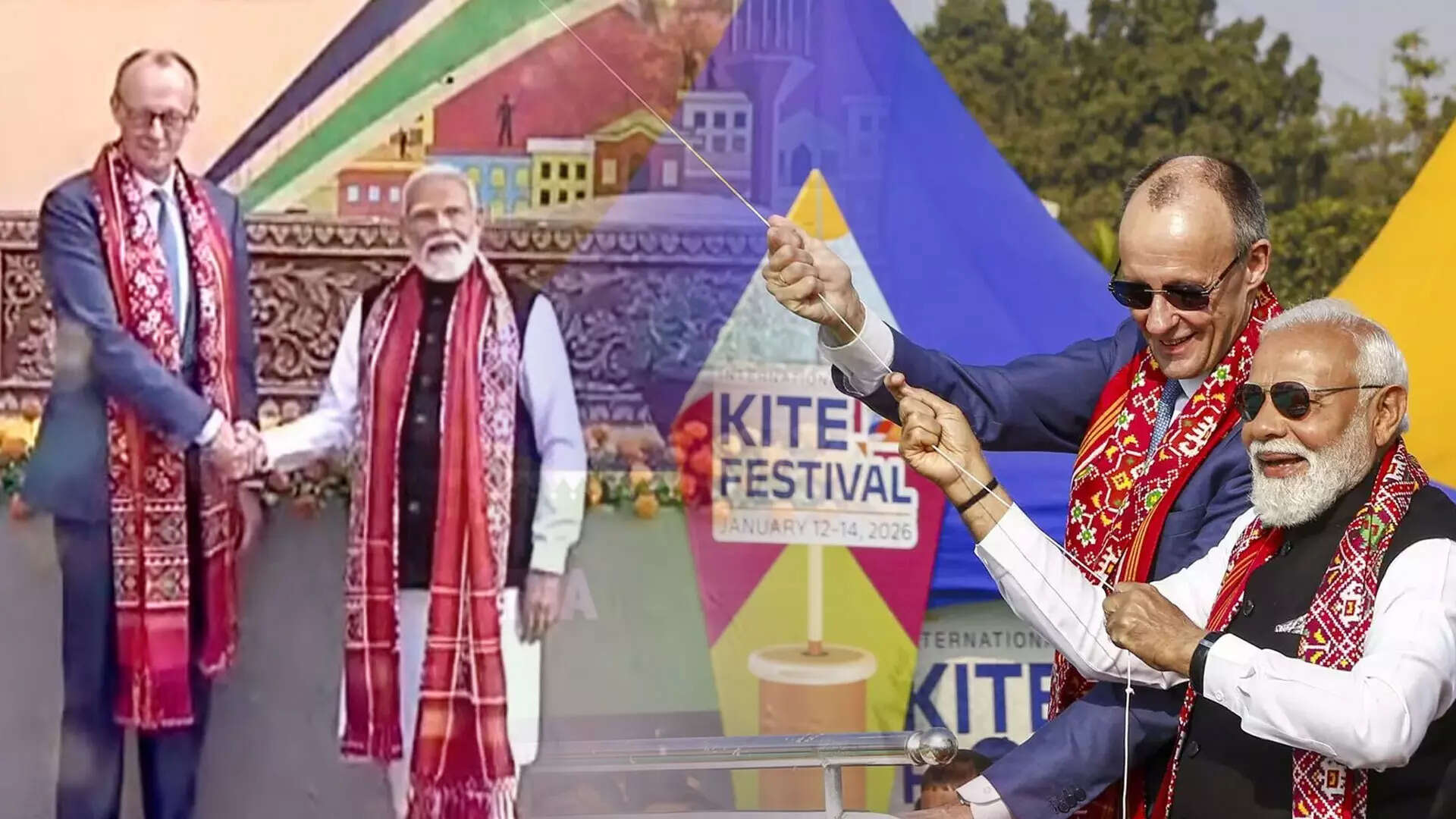 PM Modi, German Chancellor Merz fly kites, India signals cultural ...