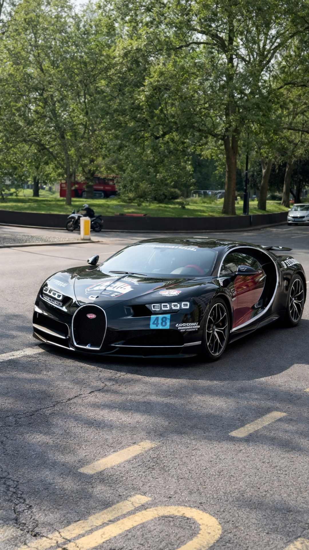 Deze Bugatti Chiron maakt indruk op de rally
