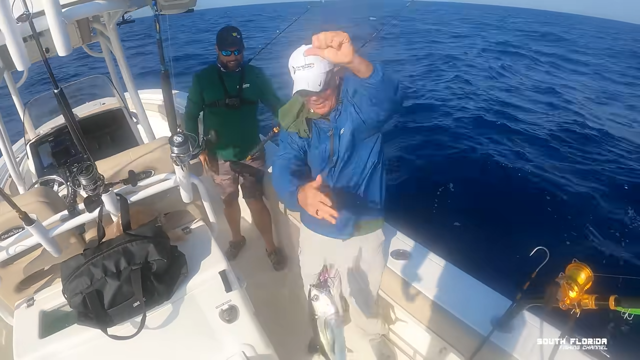 We didn’t have much time – a quick mahi catch and cook