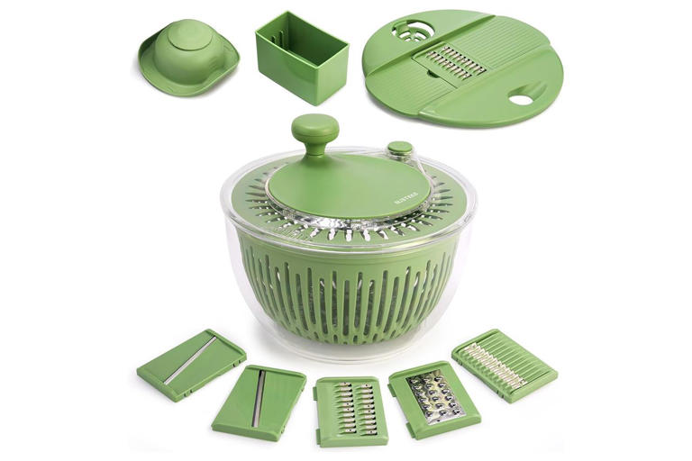 Eating healthier is a breeze with this smart, all-in-one salad bowl set