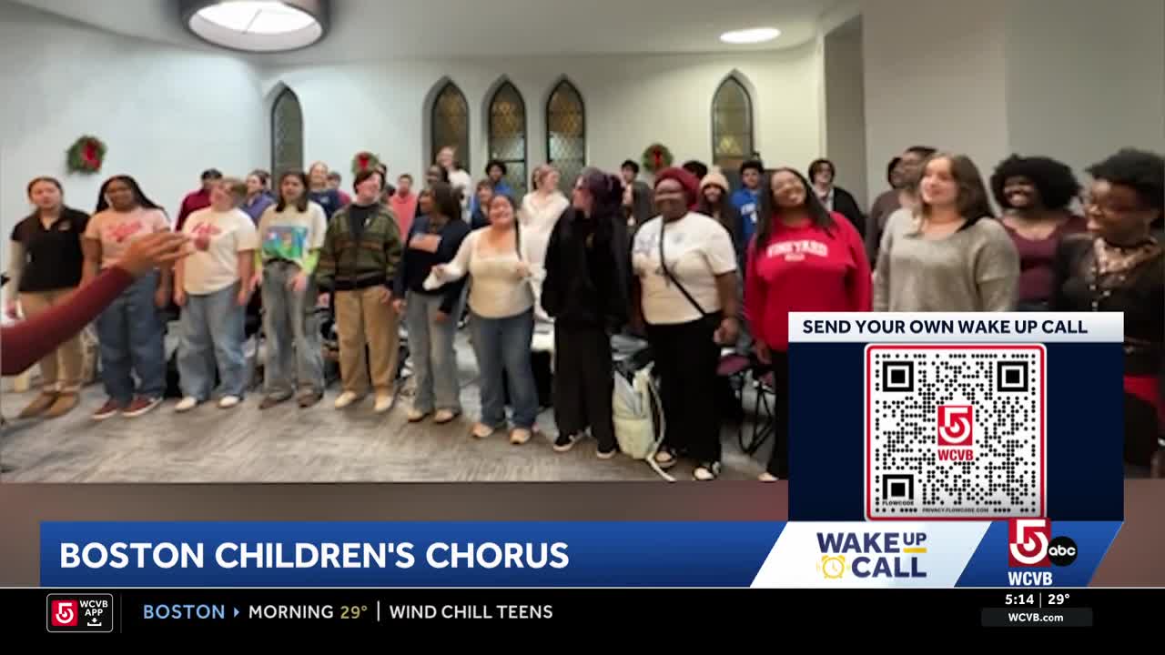 Wake up call from Boston Children's Chorus