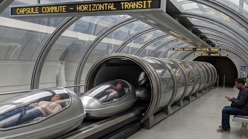 People rode inside tubes - a forgotten experiment