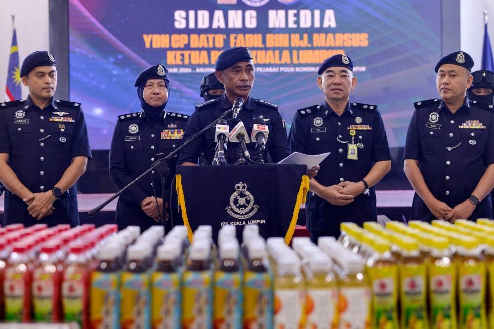 KL police cripple syndicate selling drugs in flavoured drinks