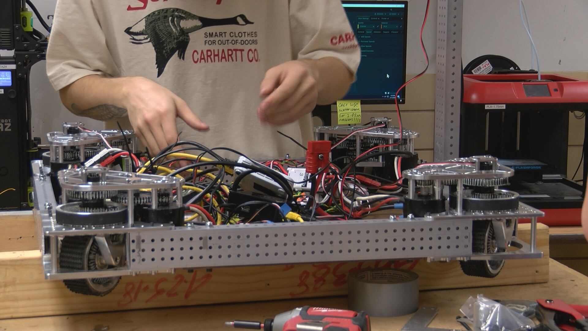 MTU students tackle day 2 of 'Robot in 3 Days' challenge