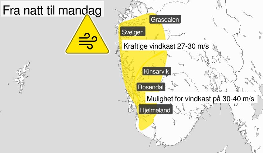 Flere kansellerte flyavganger på Vestlandet på grunn av uværet