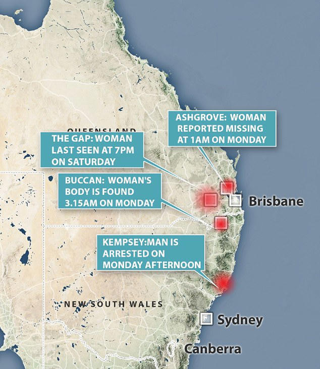 Man is arrested 400km away after the body of his female carer, 36, was ...