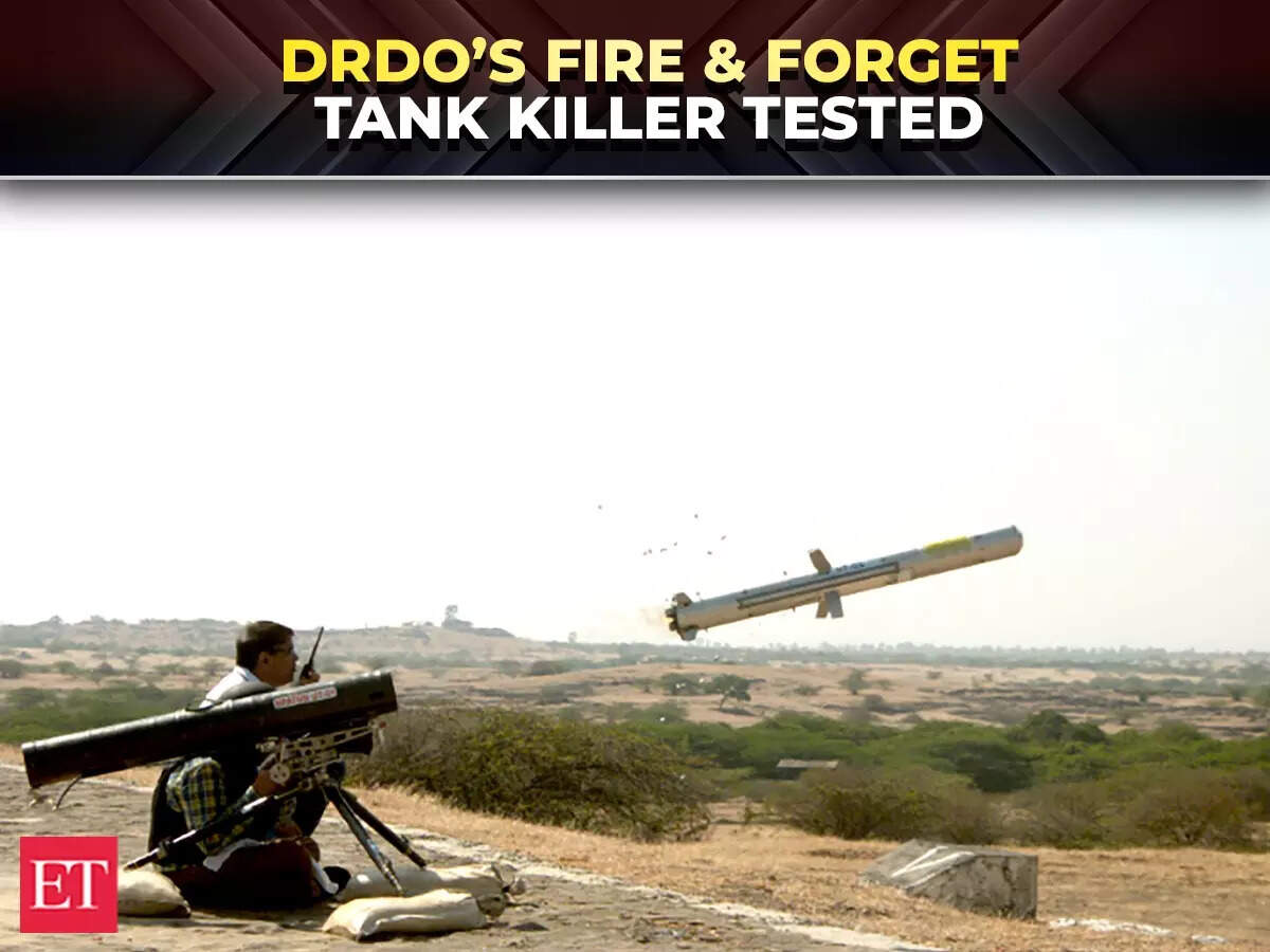DRDO Successfully Tests Third-Gen Fire-and-Forget Anti-Tank Missile ...