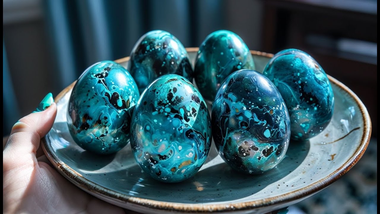 Wie man Ostereier ohne Farbstoffe schön färbt