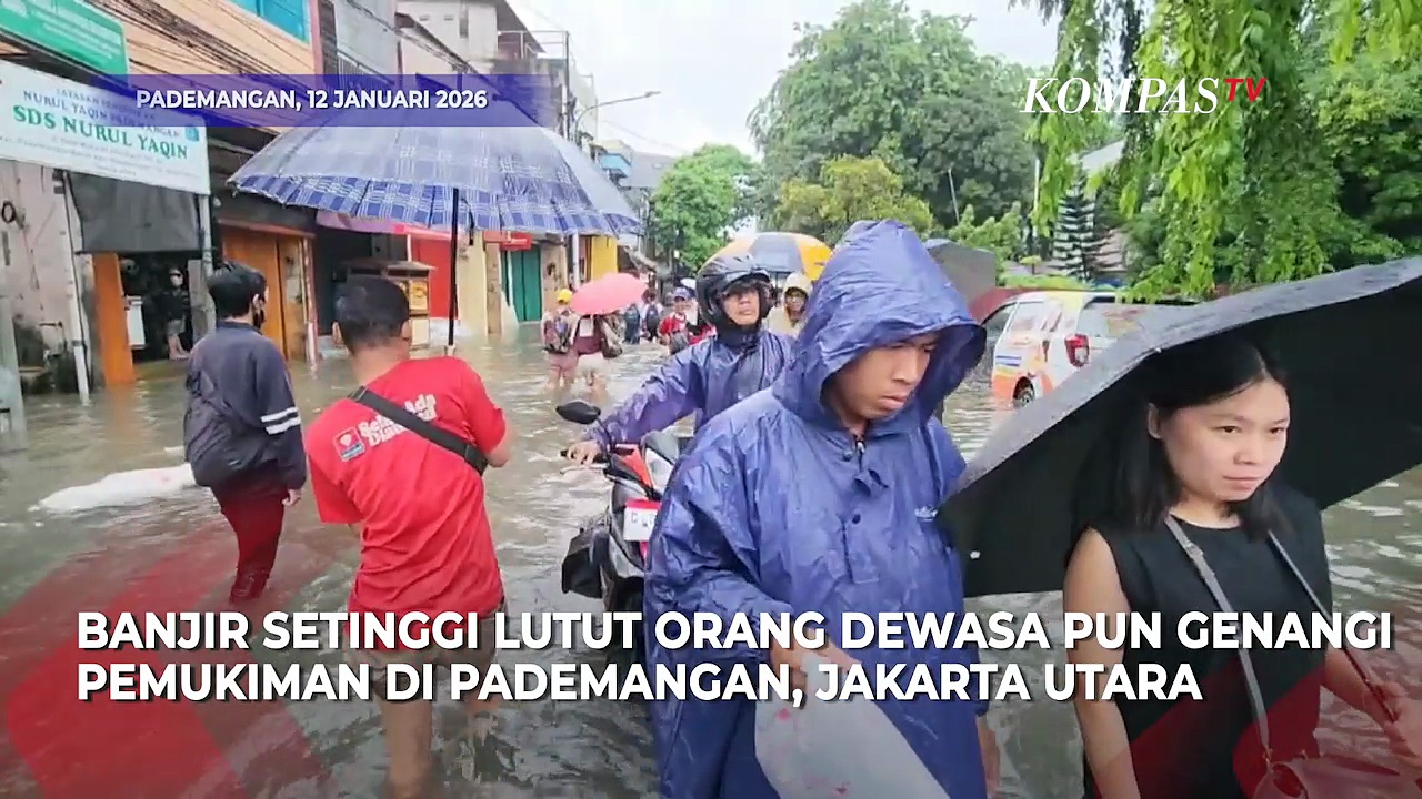Sejumlah titik Jakarta dilanda banjir usai diguyur hujan deras, polisi ...