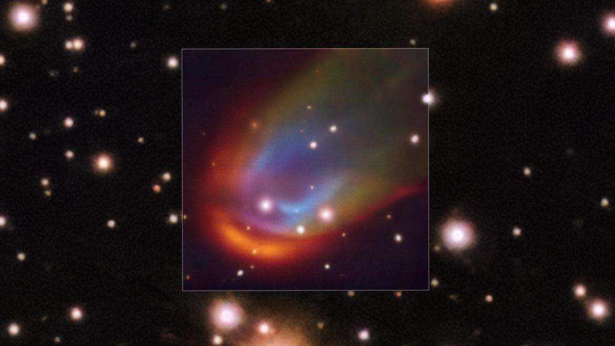 Rainbow discovered around a nearby dead star puzzles scientists