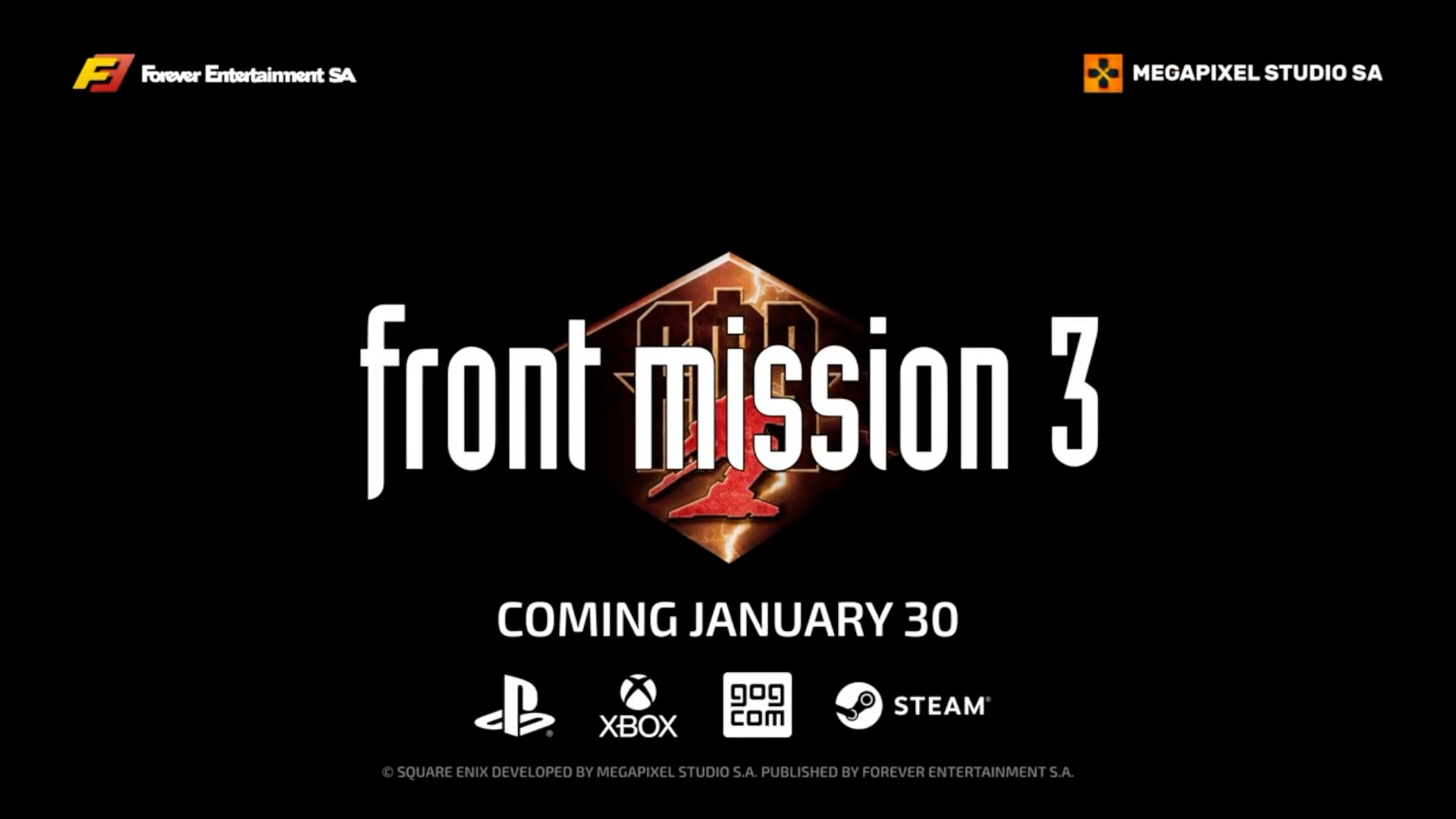 Front Mission 3 remake official release date trailer