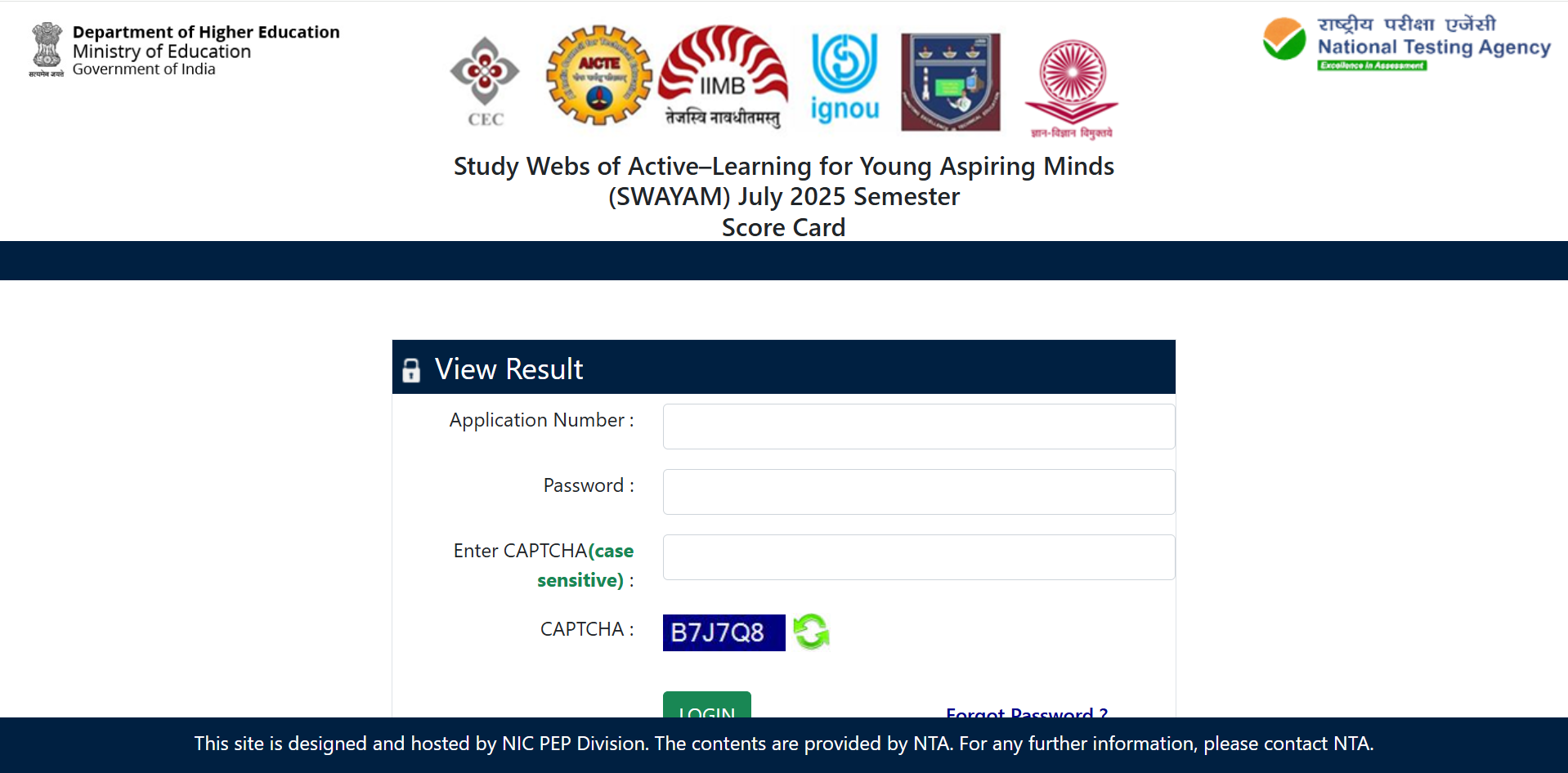 NTA Swayam July 2025 CBT result released: Direct link to download ...