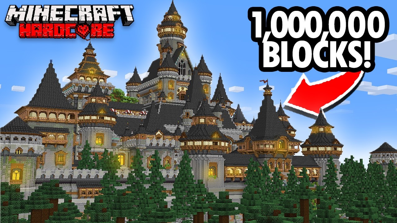 Built the world’s largest castle in hardcore Minecraft