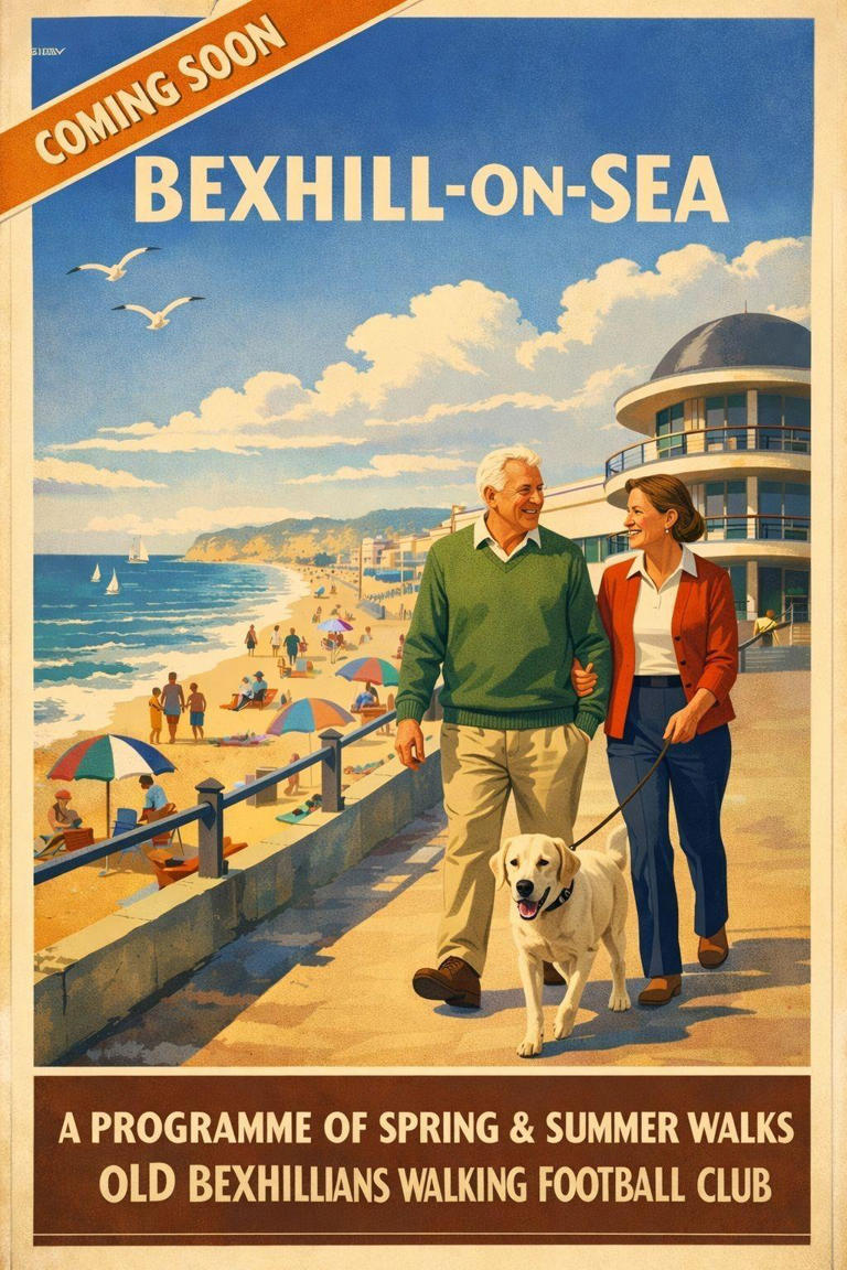 Old Bexhillians Walking Football Club makes a busy start to the new year