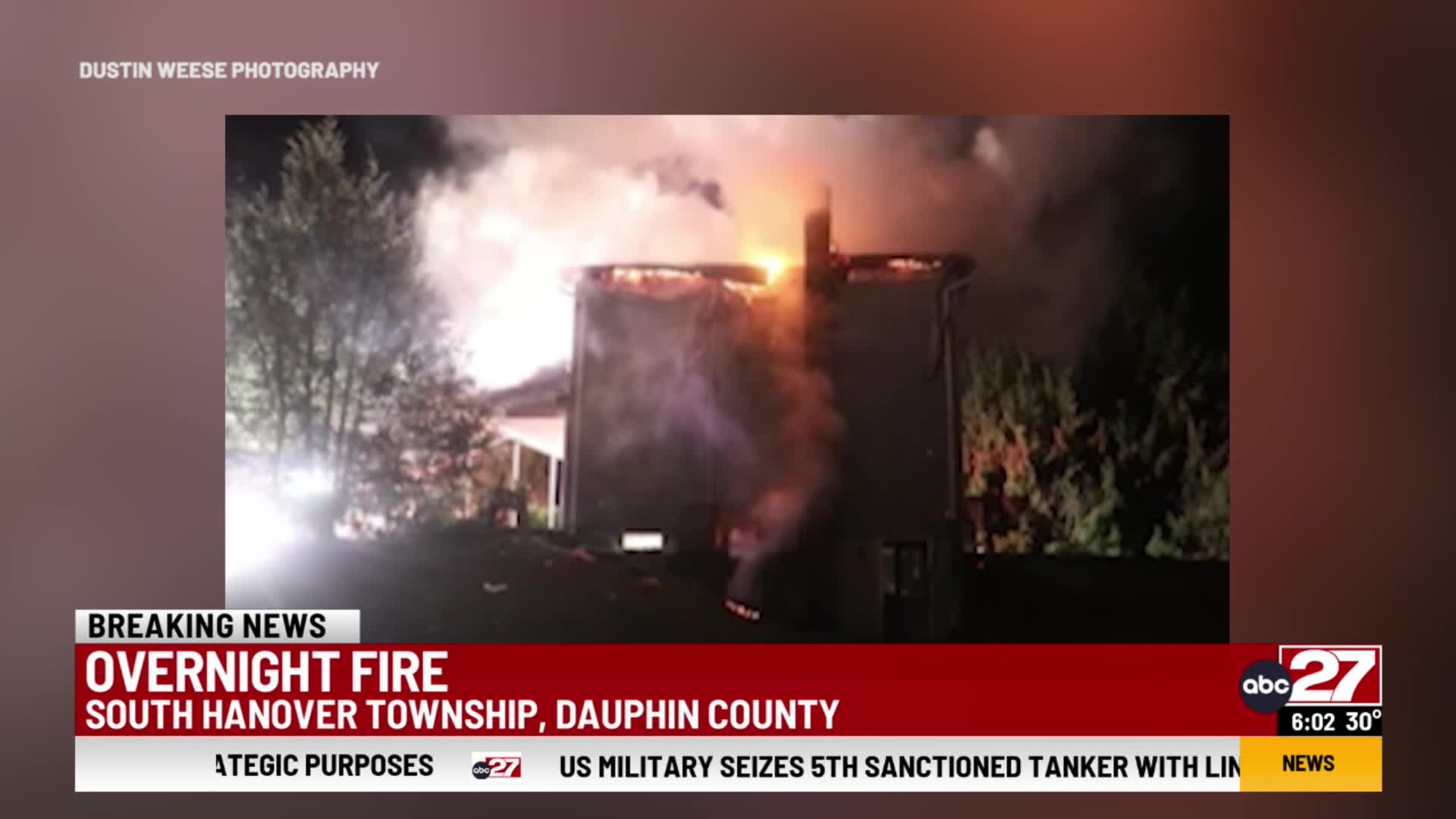 Crews battle Dauphin County house fire
