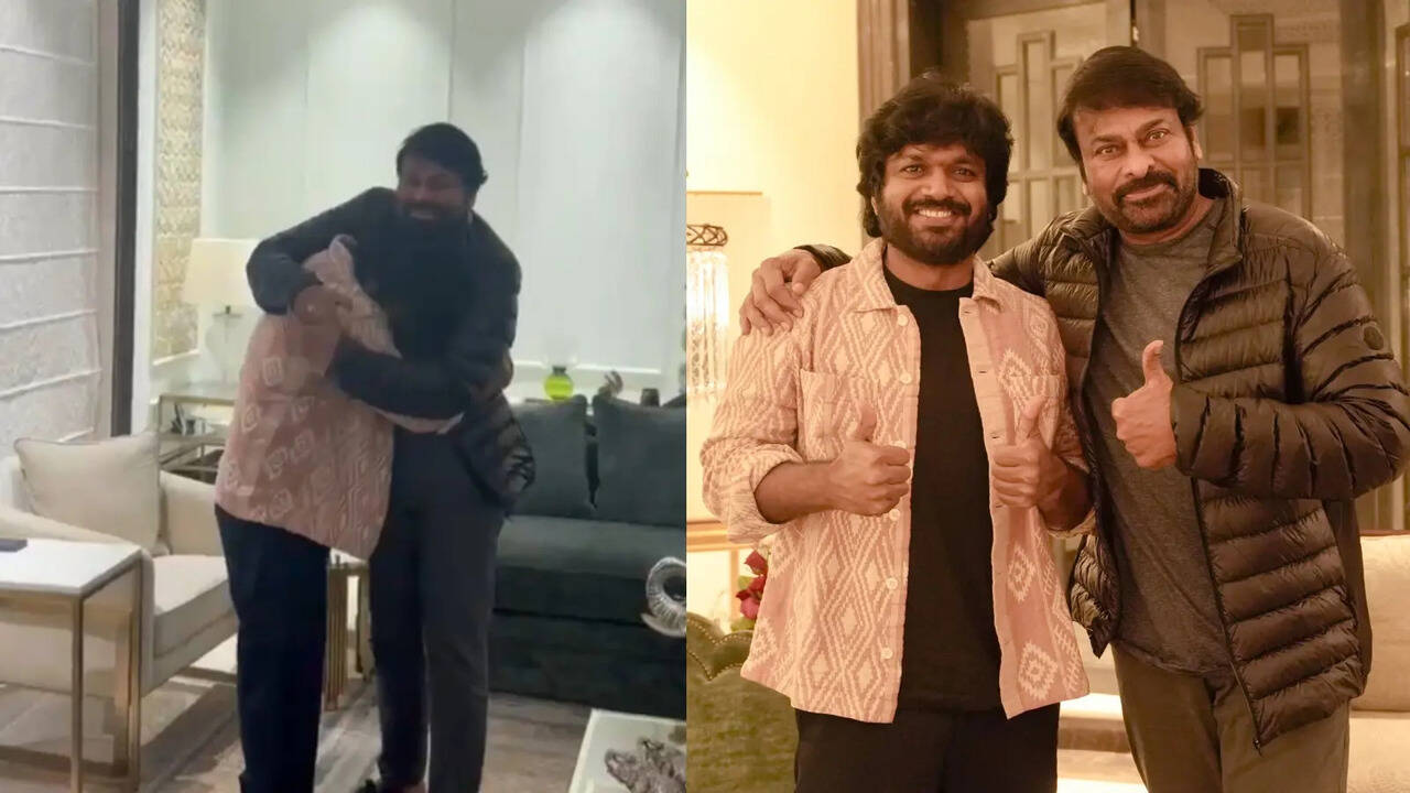 Chiranjeevi hugs an emotional Anil Ravipudi after positive response for ...