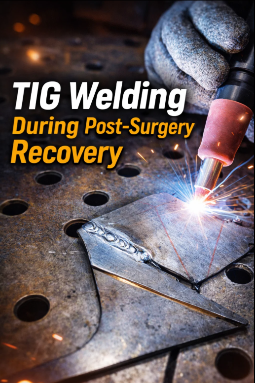 TIG welding during post-surgery recovery